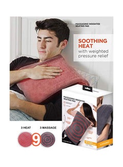 Toshionics Electric Weighted Calming Heating Pad With 9 Relaxing ...