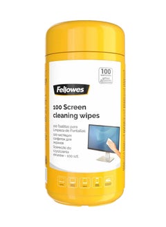 Fellowes Pack Of 100 Screen Cleaning Wipes Multicolour | Best Price ...