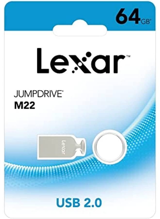 Lexar USB Flash Drive JumpDrive M22 64 GB, USB 2.0, Silver 64 GB | Best ...