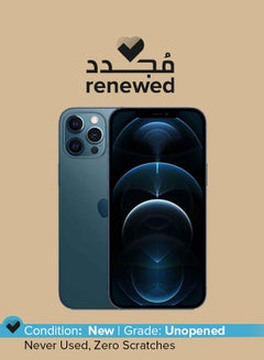 تسوق أبل وRenewed - iPhone 12 Pro Max With Facetime 256GB Pacific Blue ...