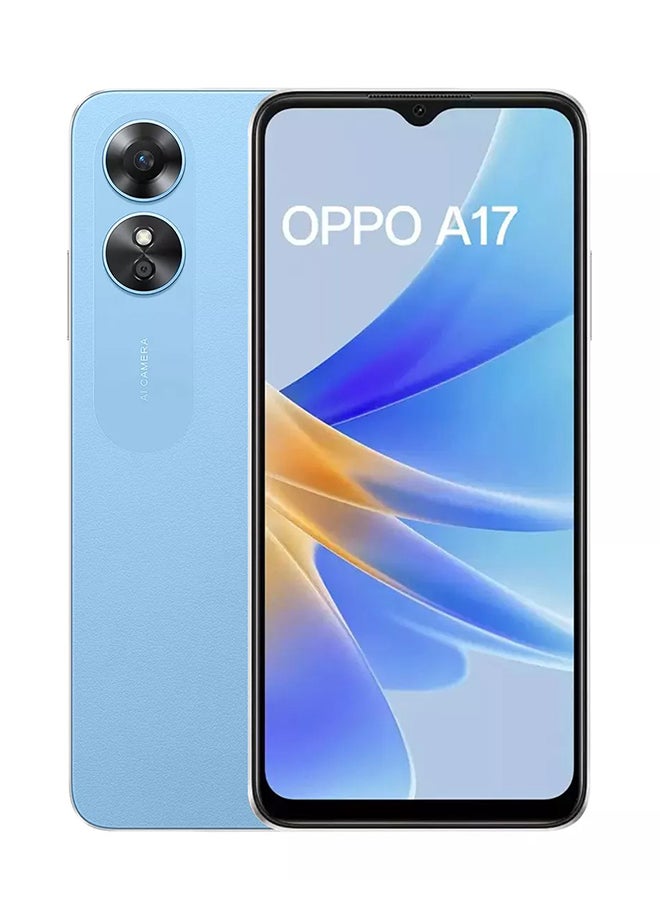 OPPO A17 Dual SIM Lake Blue 4GB RAM 64GB 4G LTE - Middle East Version ...