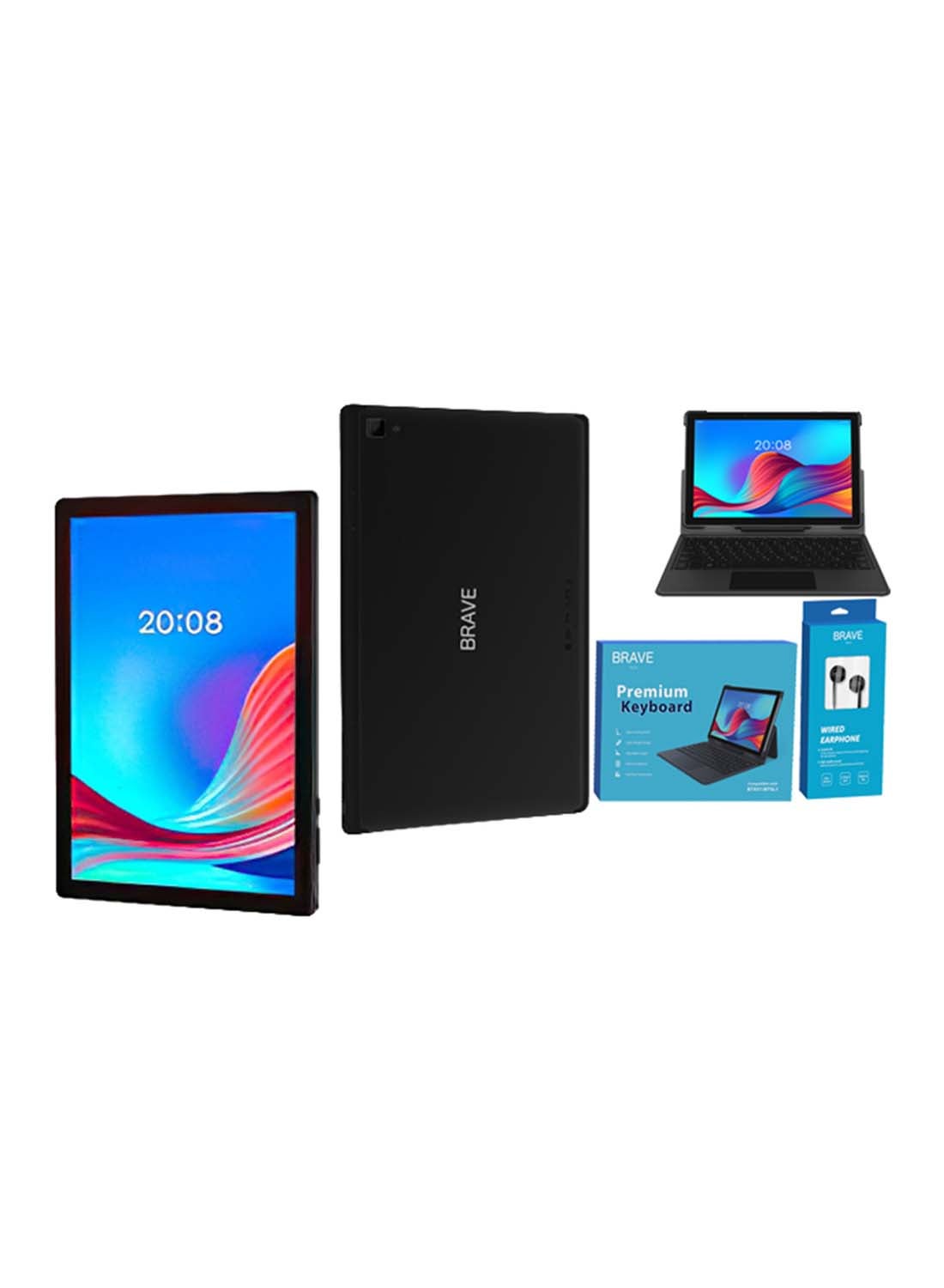 Brave Vaso 10 Inch, 3GB RAM, 32GB, 4G LTE, Black With Keyboard And ...