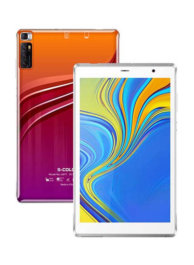 S-Color U-977 Smart Tablet 8-Inch Purple/Orange 3GB RAM 32GB ROM 4G-LTE ...