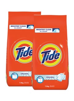 Tide Semi Automatic Laundry Detergent Powder Original Scent Pack of 2 ...