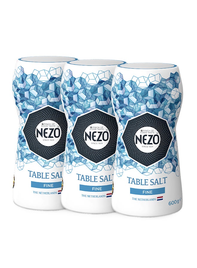 Nezo Salt Blue Bottle 600grams Pack of 3 | Best Price KSA | Riyadh, Jeddah