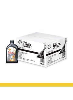 Shell Helix Ultra 5W-20 Fully Synthetic Motor Oil (12 X 1 Litre Carton ...