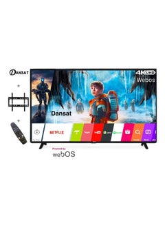 Dansat 75-Inch Ultra HD 4K Smart WebOS Television with Wallmount Black ...
