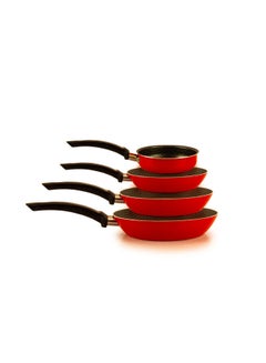 TRUEVAL Frying Pan Set 3 Pcs (16-20-28) + Frying Pan 14 Gift Red Egypt ...