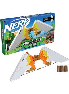 NERF Minecraft Sabrewing Motorized Bow, Blasts Darts, Includes 8 Elite ...