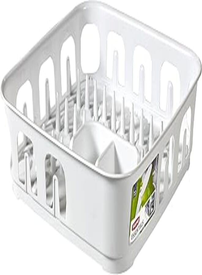 Curver 223903 Plastic Square Drip Tray 12 Plates White, 40x40 x 11cm ...