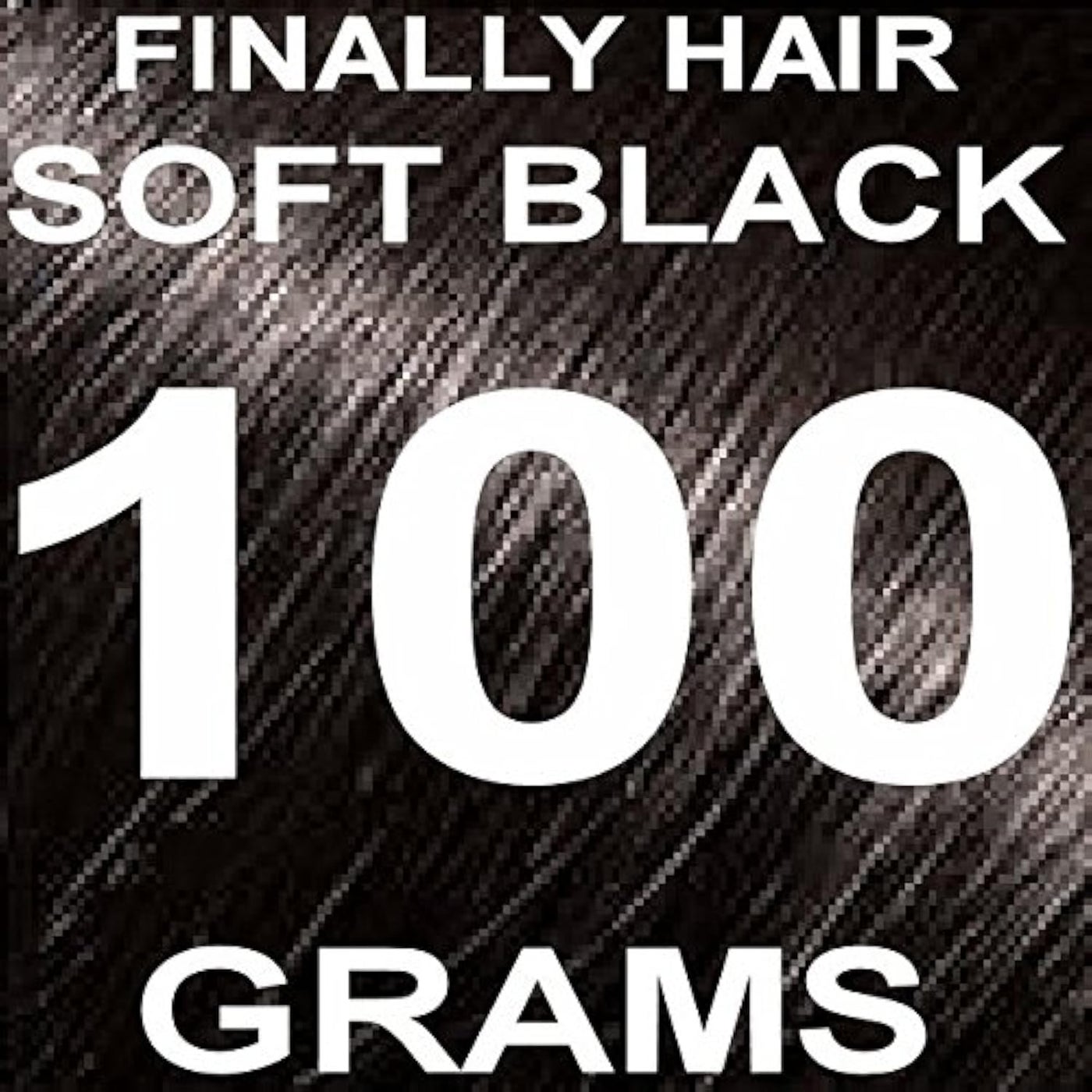 Finally Hair Fiber Refill 100 Grams Soft Black Hair Loss Concealing by ...