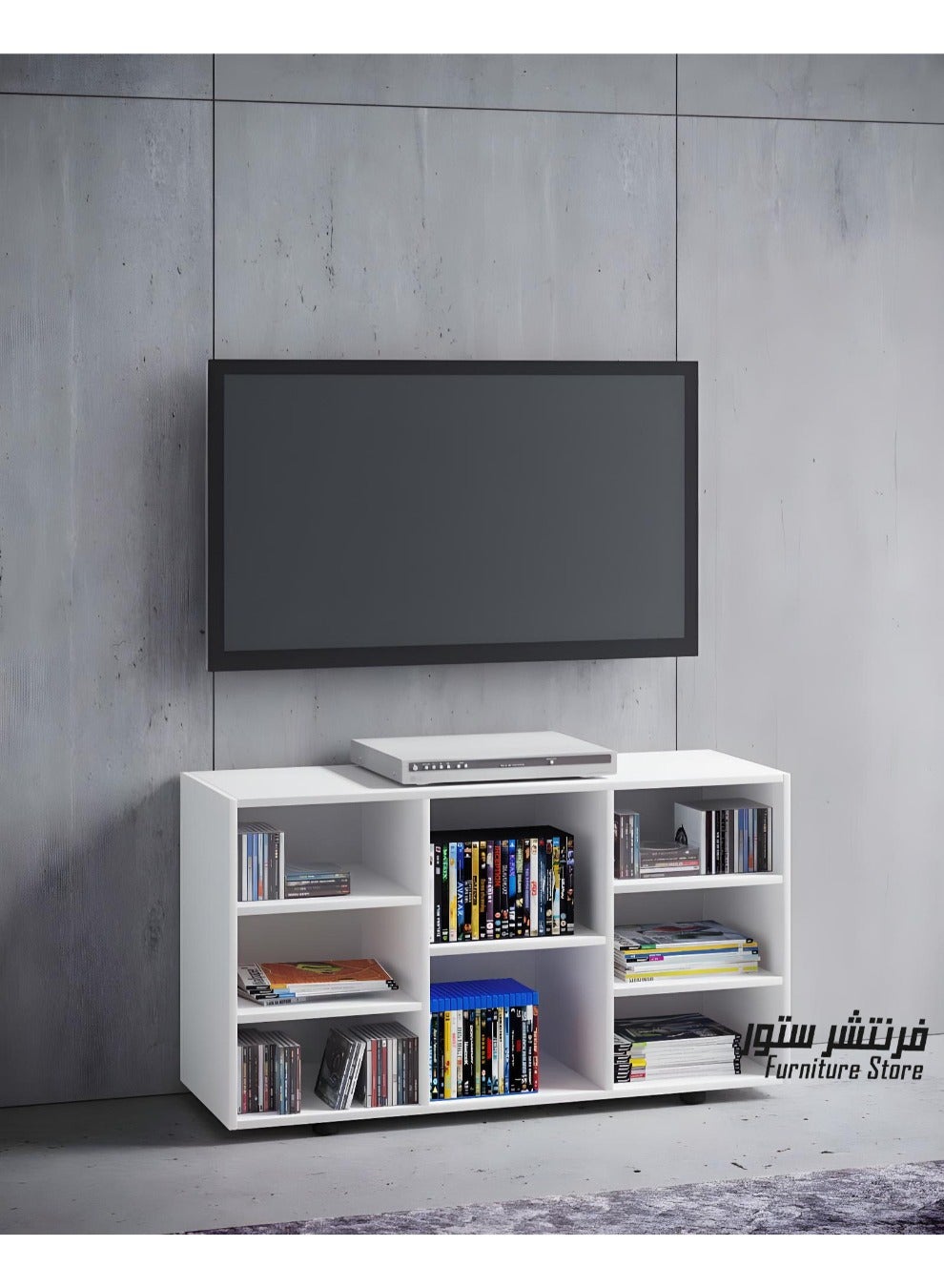 Generic Modern TV unit - height 60 cm - width 100 cm - depth 26 cm ...
