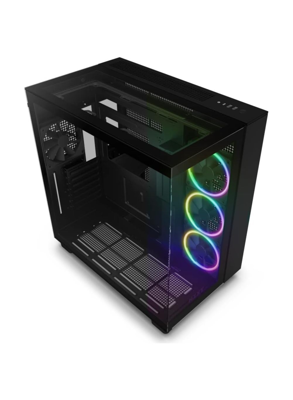 NZXT H9 Elite Dual-Chamber ATX Mid-Tower PC Gaming Case Includes 3 x ...