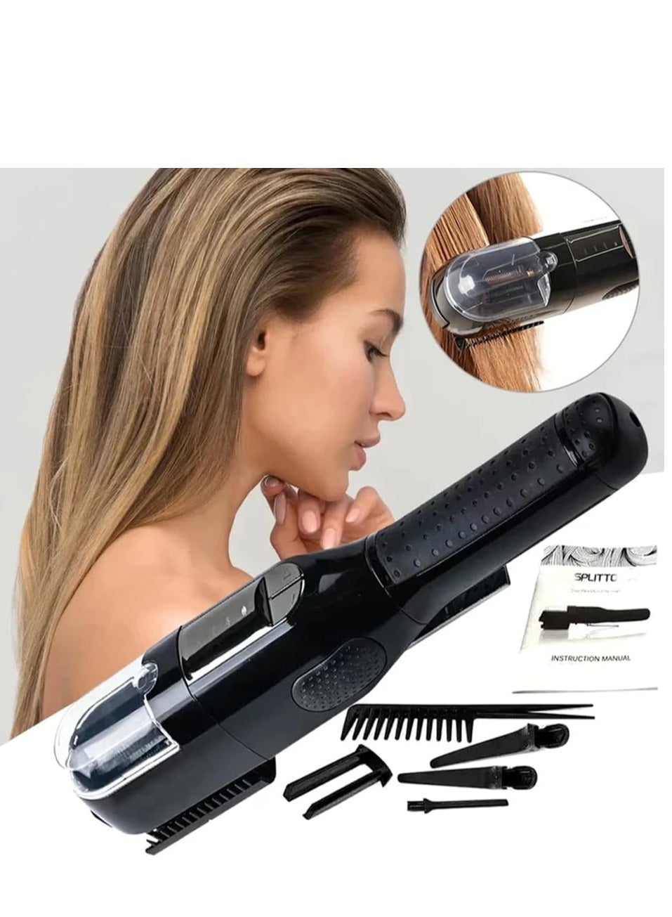 DMG TECH Automatic Hair Trimmer for Split Ends 2 In 1 Hair Straightener Dry Damaged and Brittle Hair Remover Repairing Treatment Hair Styling Tool Ends Hair Cutting Machine for Treatment Damaged price