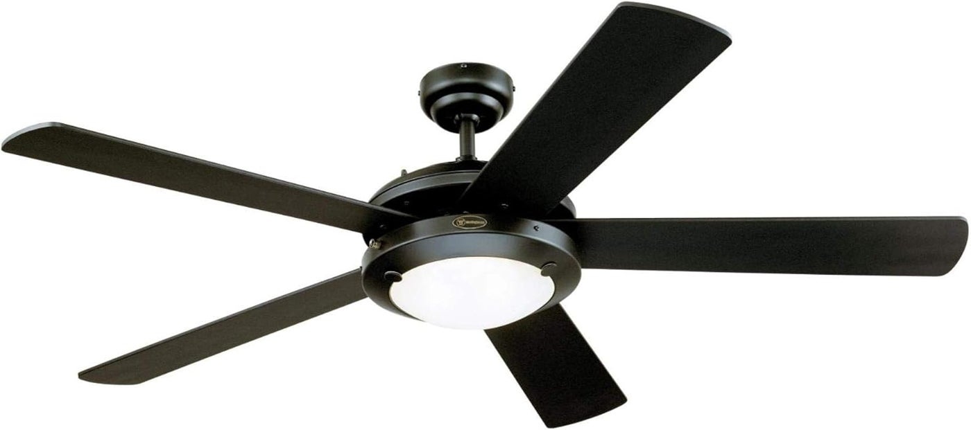 Westinghouse 7224200 Comet Indoor Ceiling Fan with Light Matte Black ...