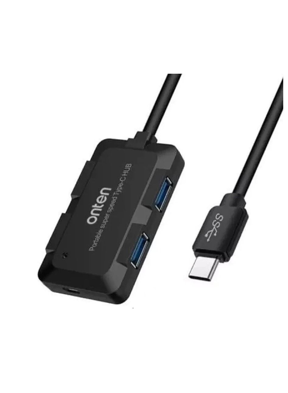 onten USB C HUB 4 Ports USB 3.0 With Power input For Mac,PC and Phone ...