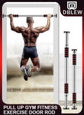 DBLEW Horizontal Extendable Adjustable Doorway Chin Up Bar on the Door ...