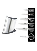GLOBAL 7-Piece Knife Block Set Silver standard UAE | Dubai, Abu Dhabi