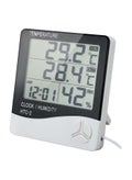 Generic Digital Hygrometer With Alarm Clock White/Black UAE | Dubai ...