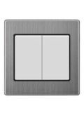 Vmax V3 Series 2 Gang Two Way Switch Socket Grey 3x3inch UAE | Dubai ...