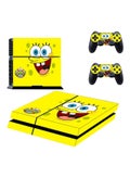 Vinyl Decal 4-Piece Spongebob Printed Console And Controller Stickers ...
