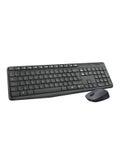 Logitech Wireless English Keyboard With Mouse And USB Receiver Black ...