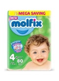 Molfix 80 Piece- Maxi Mega Pack 3D, Size 4, 7 to 18 kg Egypt | Cairo, Giza