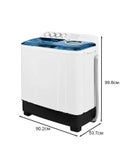 SUPER GENERAL Twin Tub Semi Automatic Washing Machine 12 kg 1500 W ...
