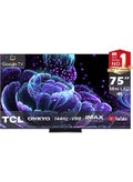 TCL 75 Inch 4K Ultra HD Mini LED Smart Google TV With Hands-Free Voice Control, Game Master ...