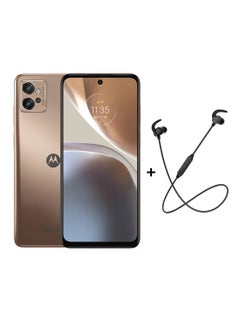 Motorola G32 Dual SIM Rose Gold 6GB RAM 128GB With Moto SP105 Black 4G LTE - Middle East Version ...