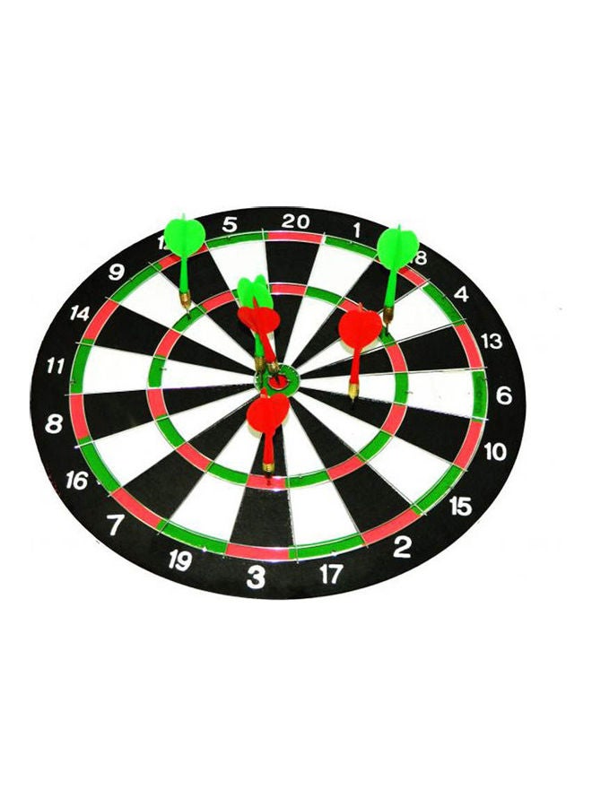 Generic Dart Board Game With 6 Darts & Instruction Manual 2 In 1 14inch ...